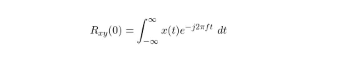 Fourier Transform Explanation as a Cross-Correlation
